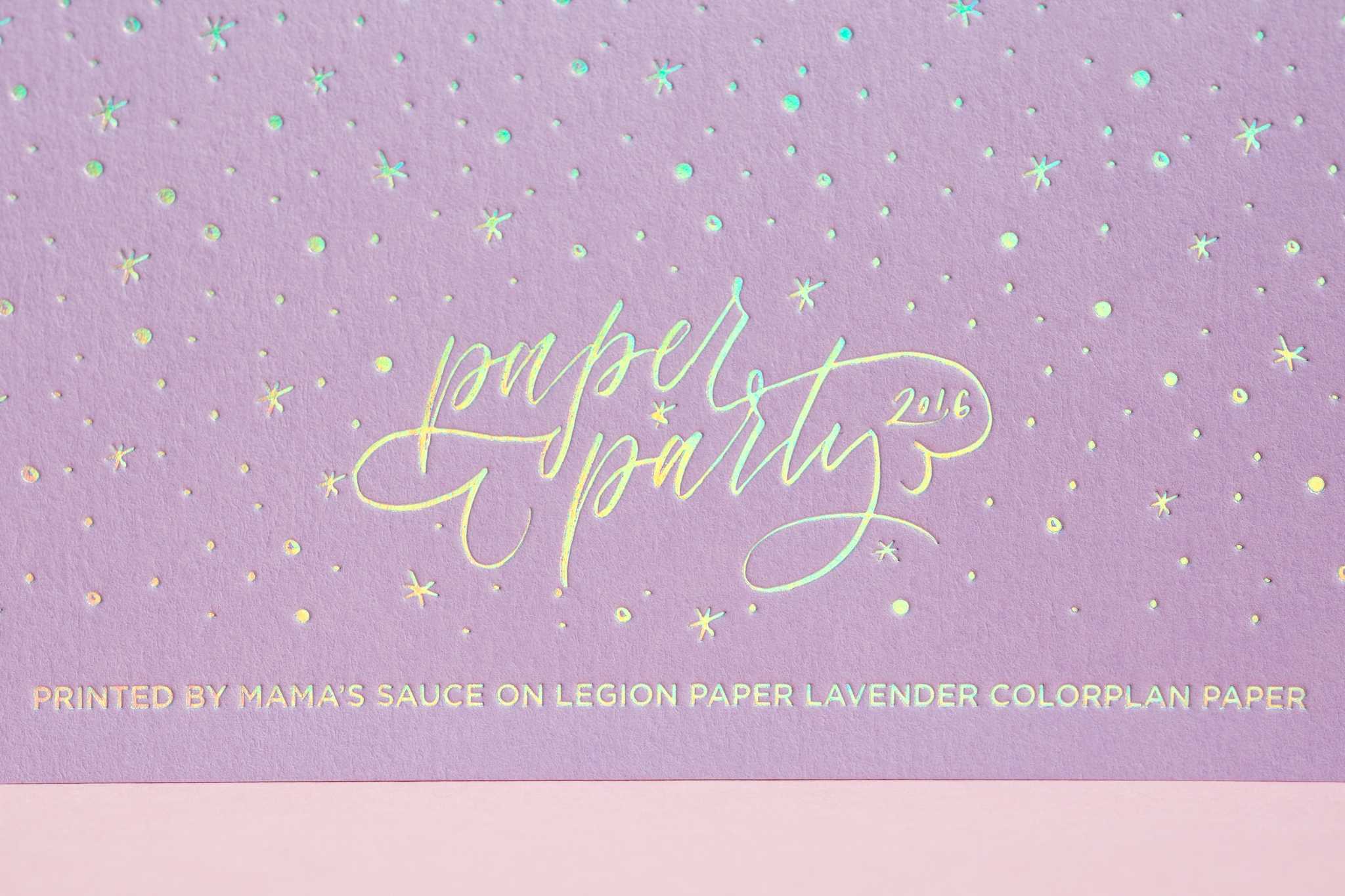 National Stationery Show Paper Party Print • Mama’s Sauce