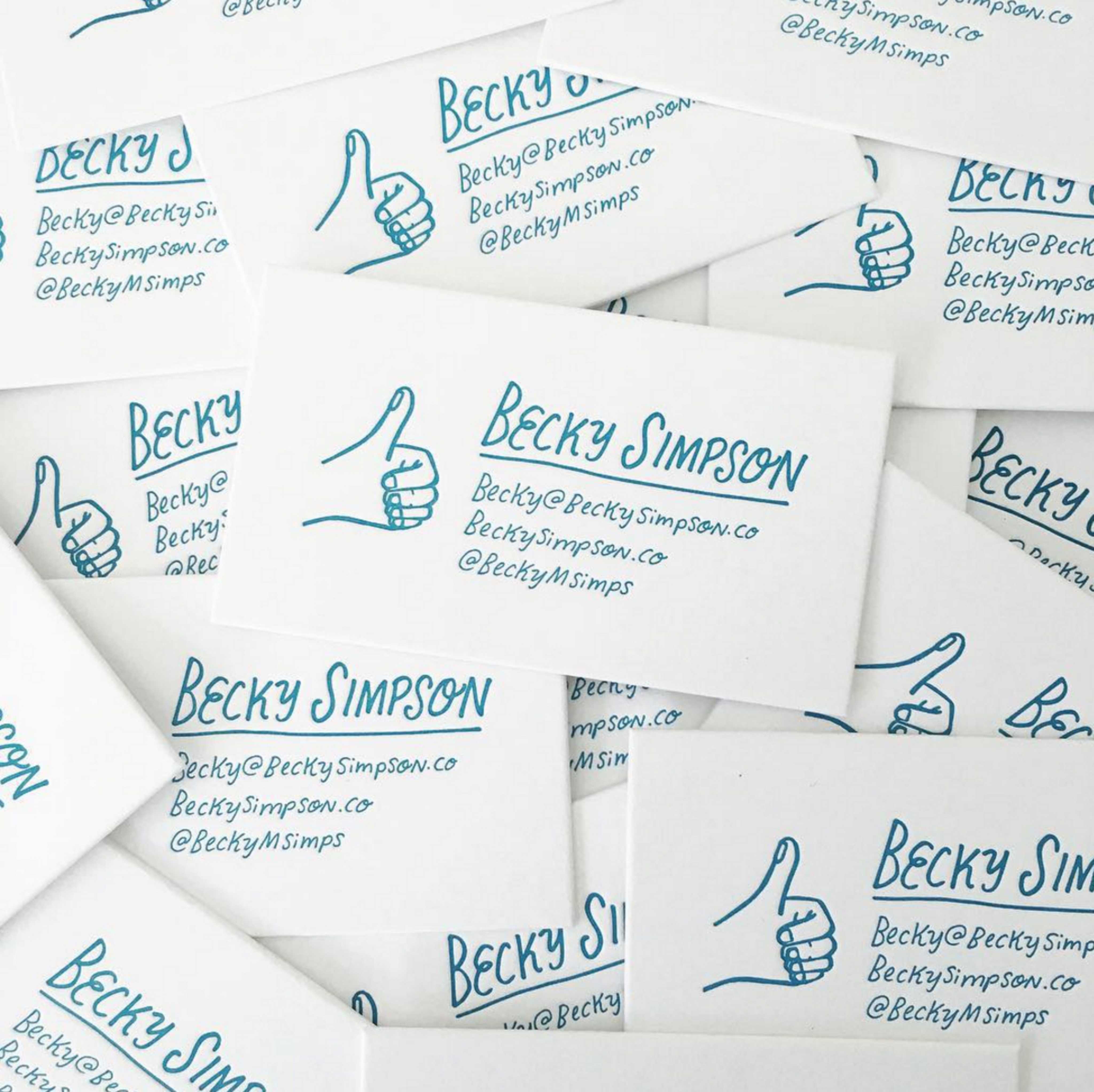 Becky Simpson Business Cards • Mama’s Sauce