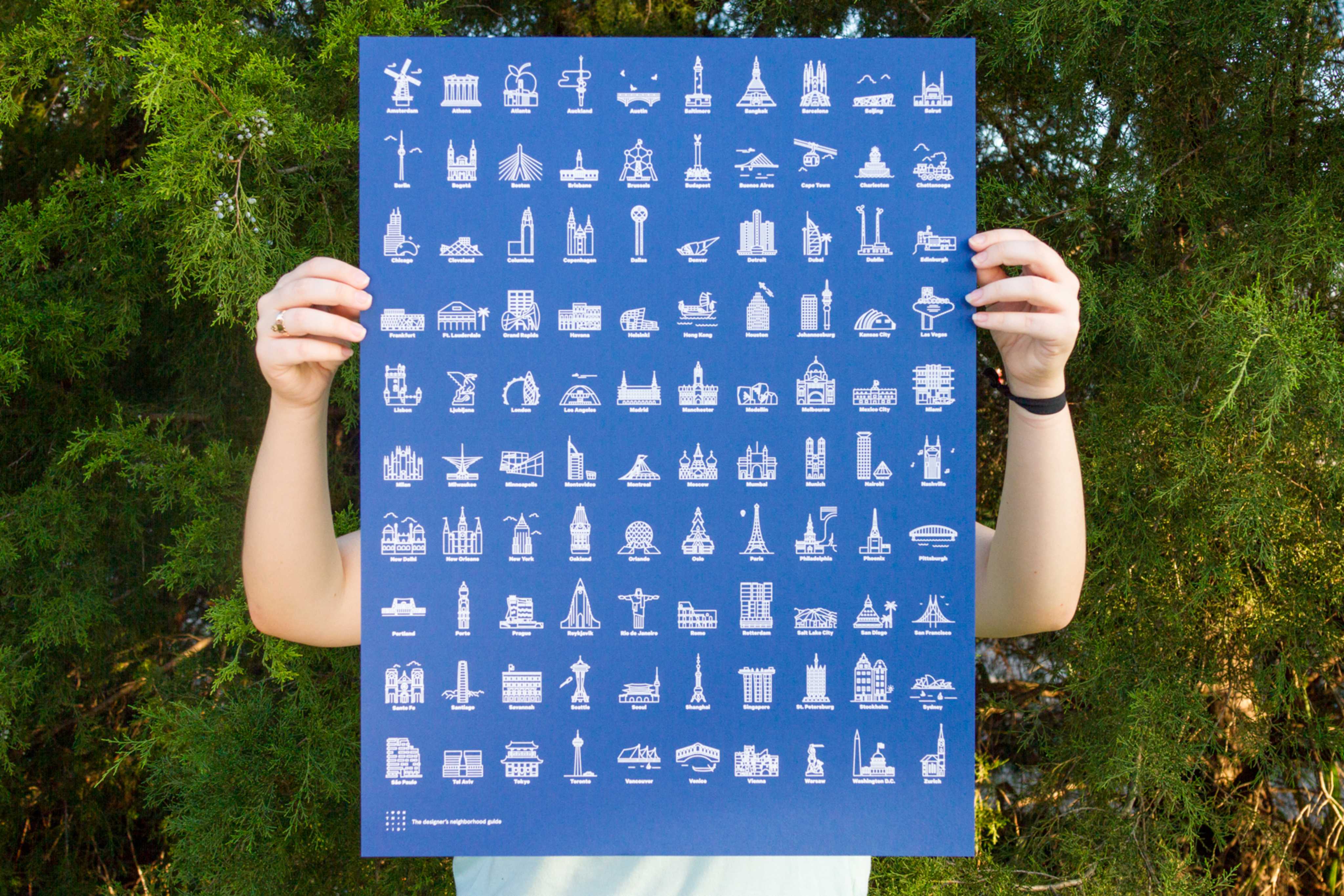 On The Grid City Neighborhood Guide Posters • Mama’s Sauce