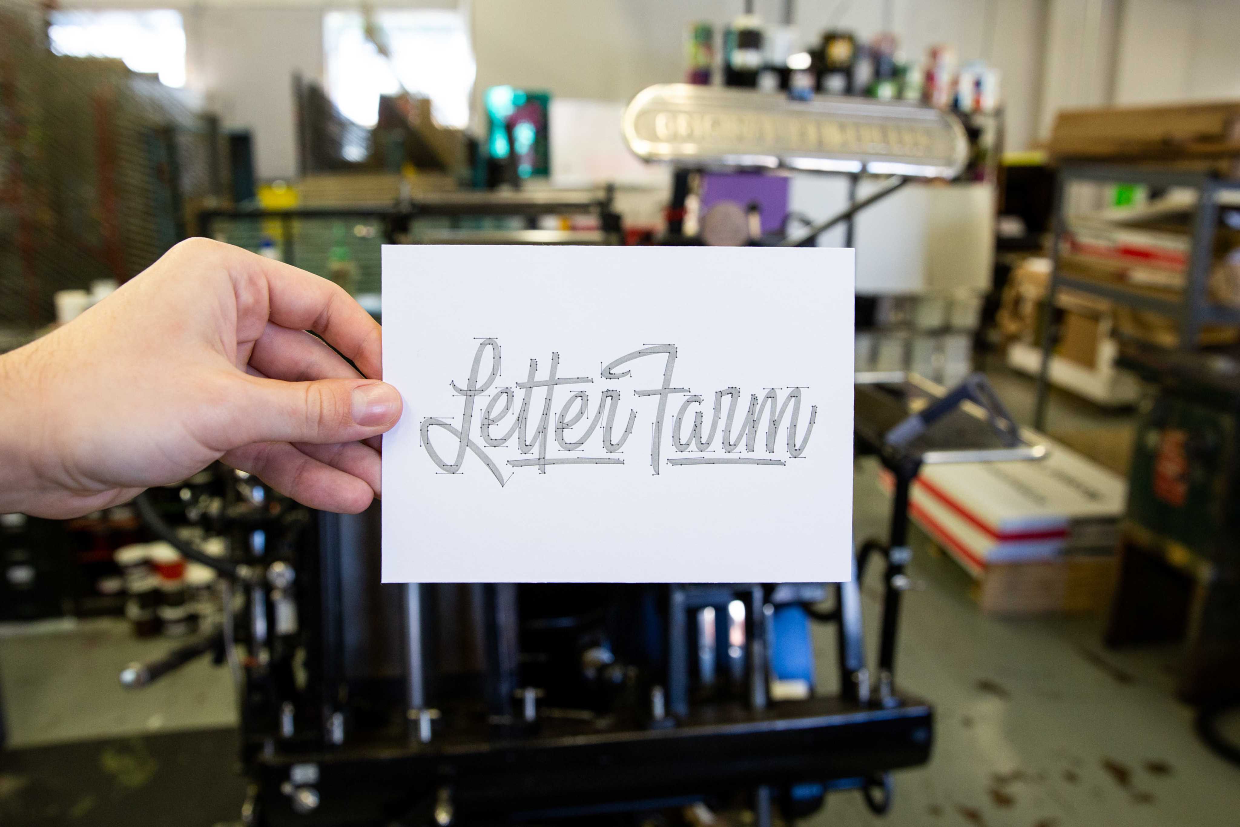 Bob Ewing's Letterfarm Bezier Print • Mama’s Sauce