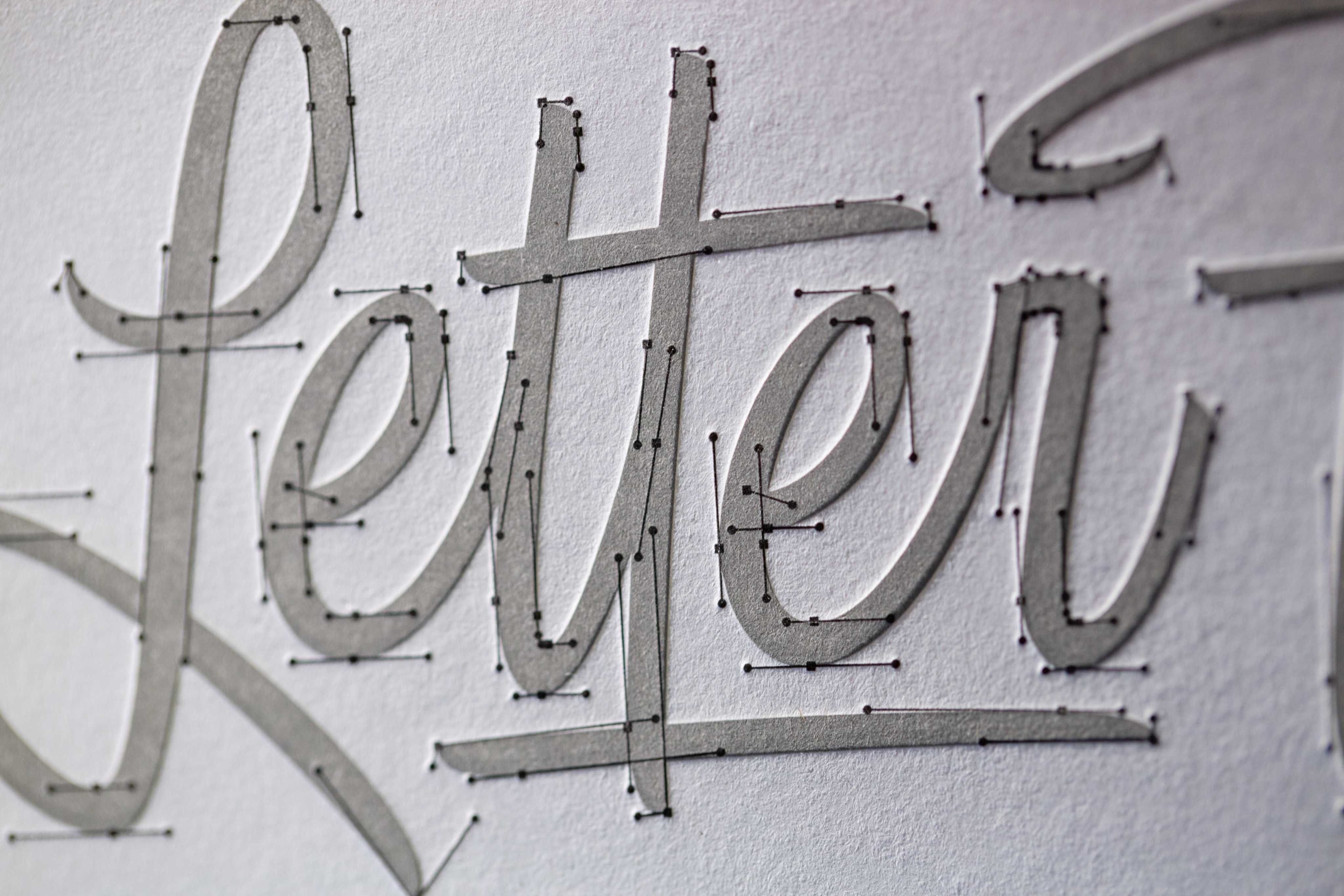 Bob Ewing's Letterfarm Bezier Print • Mama’s Sauce
