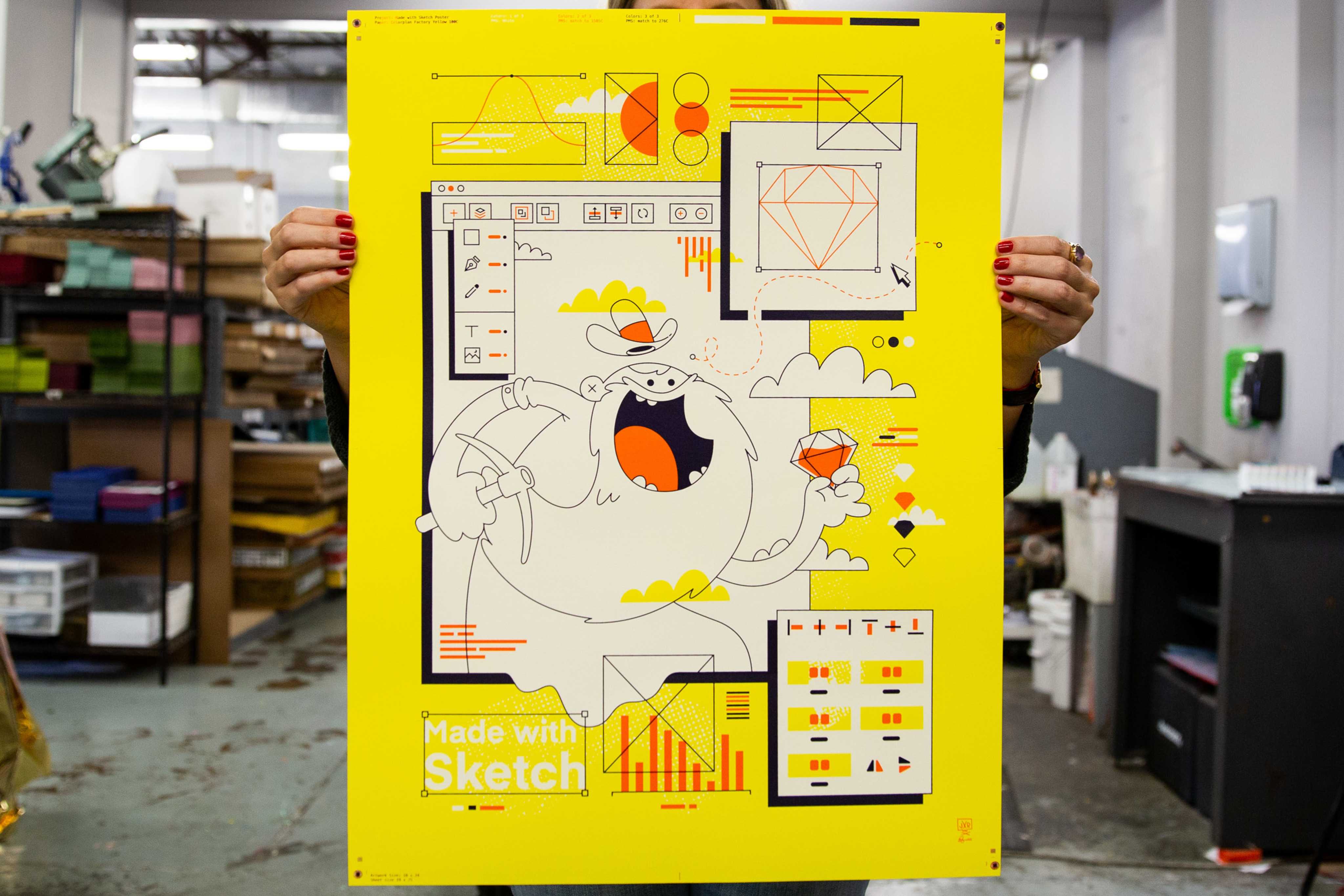 Made with Sketch Poster • Mama’s Sauce